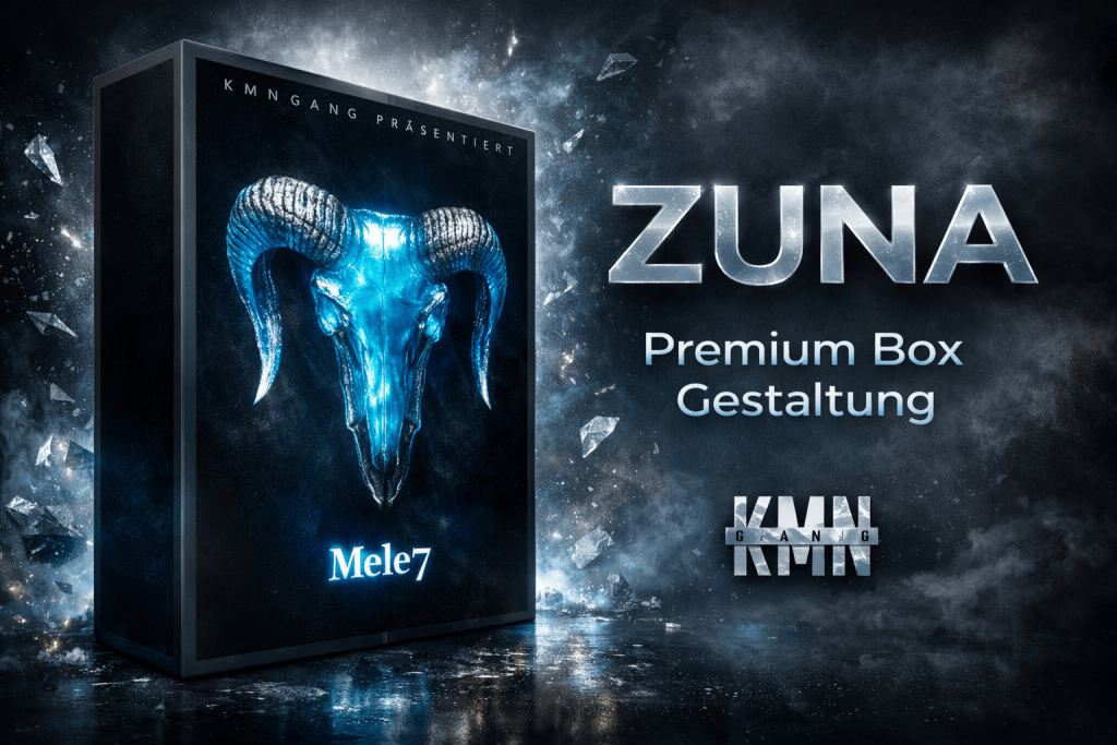 Premium Box Gestaltung ZUNA - Mele7 Album - KMNGANG - TermiDesign